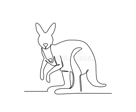Kangaroo One Line Drawing Stock Illustrations 89 Kangaroo One Line Drawing Stock Illustrations