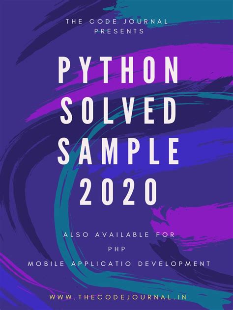 Python Solved Sample 2020 Pdf Pdf Object Oriented Programming