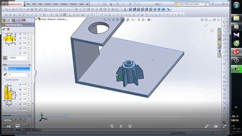 Solidworks Mouting Boss And Vent Grabcad Tutorials