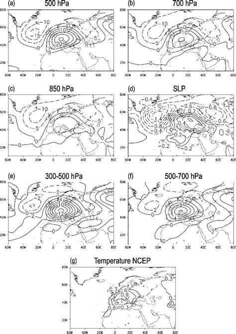 A G Regression Maps Between Ncep Large Scale Variables And The