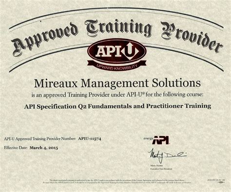 Day API Q Fundamentals Training Course Mireaux Houston TX