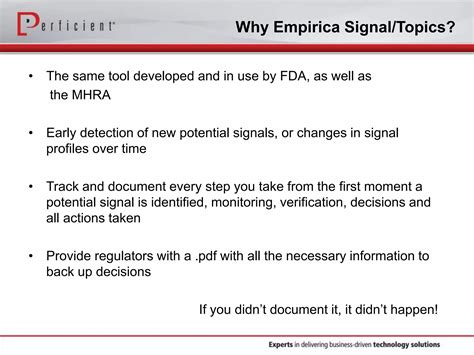 Identifying Safety Signals By Data Mining The Fda Adverse Event Reporting System With Empirica