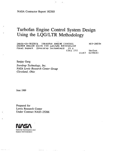 Buy Turbofan Engine Control System Design Using The Lqg Ltr Methodology Online At Desertcartindia