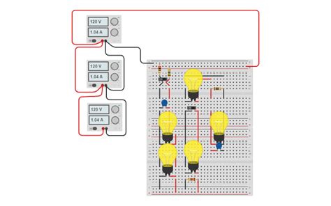 Circuit Design Circuito En Paralelo Tinkercad