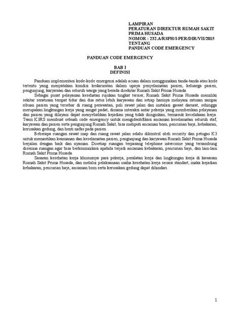 Panduan Code Emergency Pdf