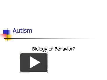 PPT Autism PowerPoint Presentation Free To View Id 4989b ZDc1Z