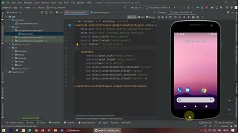 Create Project Android Tutorial For Begginer Hello World Youtube
