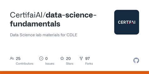 GitHub CertifaiAI Data Science Fundamentals Data Science Lab Materials For CDLE