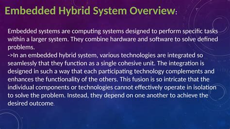 embedded hybrid system genetic algorithm pptx