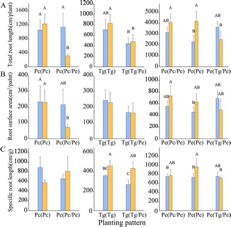 Total Root Length A Root Surface B And Specific Root Length C Download Scientific
