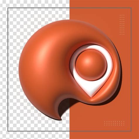 premium psd 3d rendering red realistic 3d map pin gps pointer markers