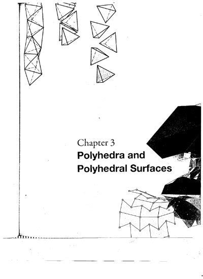 Polyhedra And Polyhedral Surfaces