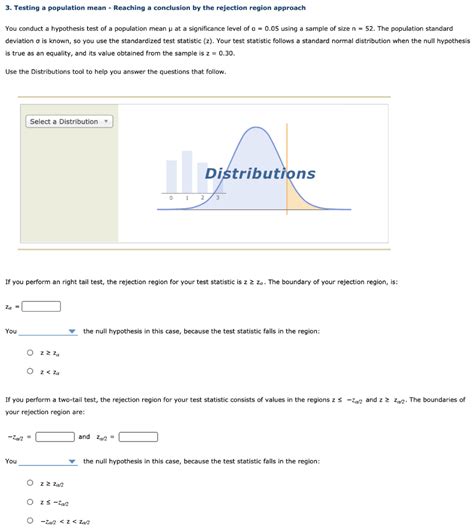 Solved 3 Testing A Population Mean Reaching A Conclusion