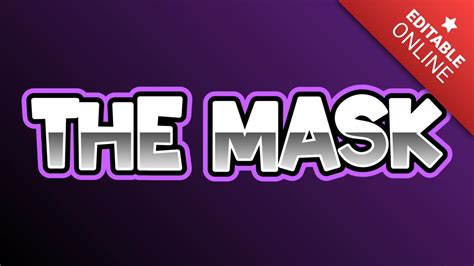 The Mask Cartoon Text Effect Font Generator