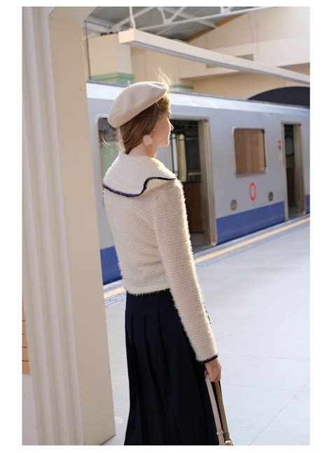 Academia Fuzzy Top Midi Knit Skirt The Cottagecore