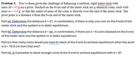 Solved Problem You Ve Been Given The Challenge Of Chegg