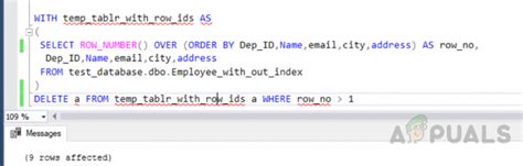 How To Remove Duplicate Rows From A Sql Server Table