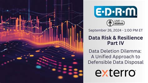 [webinar] Data Risk And Resilience Part Iv Data Deletion Dilemma A Unified Approach To