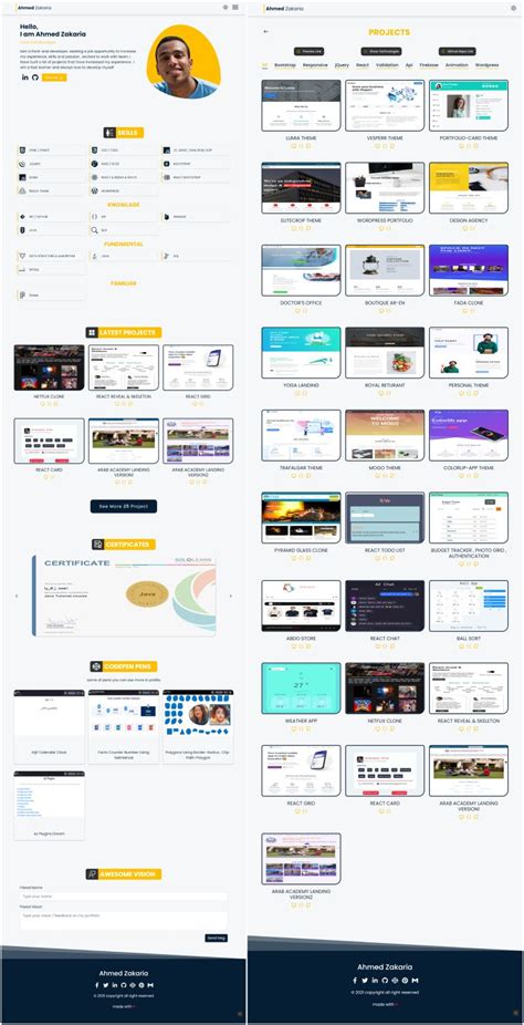 Ahmed Zakaria On Linkedin Portfolio Reactjs Jsx Scss Ecma Js Frontenddeveloper Responsive