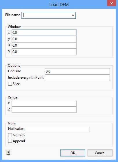 Vulcan Grid Calc Data Load Dem