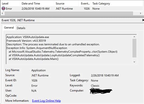 Dotnet Host Should Log Fatal Application Errors To Windows Event Log