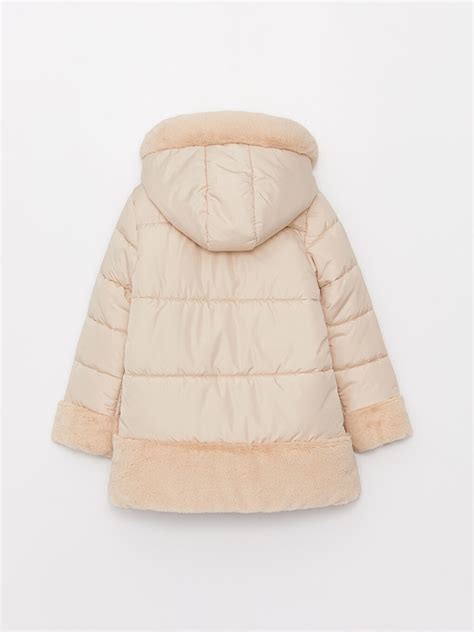 გოგონას კაპიუშონიანი პრინტიანი ქურთუკი W32203z4 G5n W32203z4 G5n Lc Waikiki