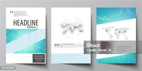 3 A 4 형식의 현대 편집 레이아웃의 벡터 일러스트 레이 션 브로셔 잡지 전단지 책자에 대 한 디자인 서식 파일을 다루고