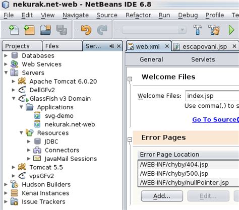 Java na webovém serveru první web Zdroják