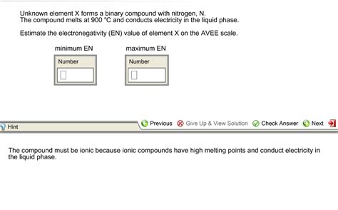 Solved Unknown Element X Forms A Binary Compound With