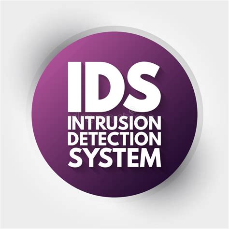 ids intrusion detection system acronym technology concept background stock illustration