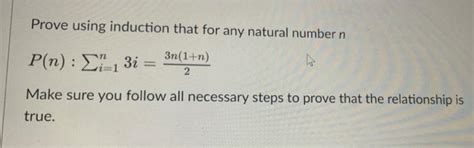 Solved Prove Using Induction That For Any Natural Number N