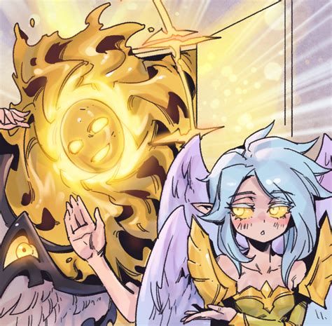 The Big Imageboard Tbib 1girl 1other O Angel Wings Bare Shoulders Blush Breasts Collarbone