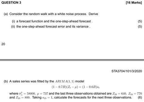 QUESTION Marks A Consider The Random Walk Chegg