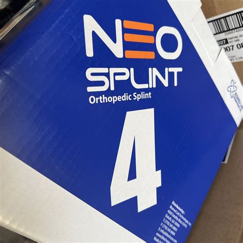 Neo Splint Orthopedic Fiberglass Splint Roll 4 X 15 4 Inch X 5