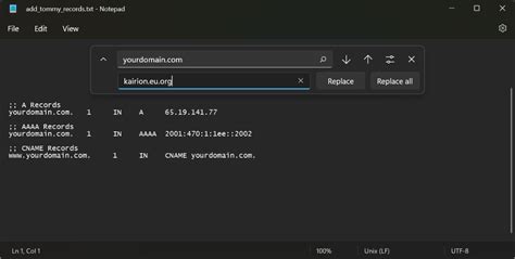 dns records file for heliohost servers website management and coding helionet