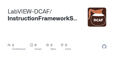 Github Labview Dcafinstructionframeworksupport