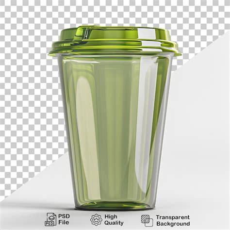 투명한 배경에 고립 된 플라스틱 커피 컵 모 프리미엄 Ai 생성 Psd