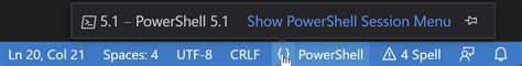 A Change In VScode Makes It Confusing For A User To Switch The To A Different PowerShell