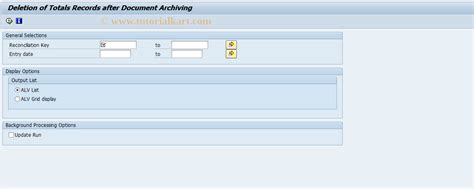 fpars1 sap tcode delete totals records