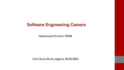 Software Engineering Careers Pdf