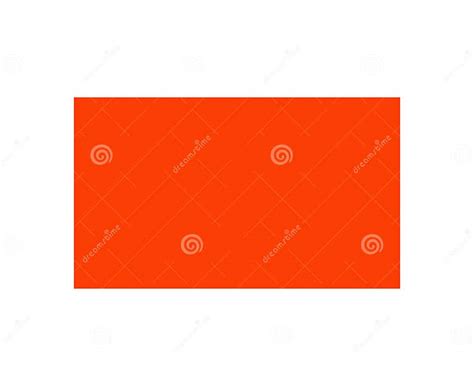 Rectangle Shape Symbol Orange Graphic Design Element Vector Stock Illustration Illustration Of