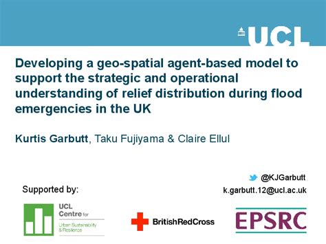 Ppt Developing A Geo Spatial Agent Based Model To Support The