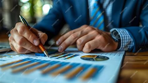 Premium Photo Creating Reports On Kpi Metrics Using Business Analytics Concept Data