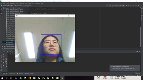 Python Opencv로 얼굴 추적 Youtube