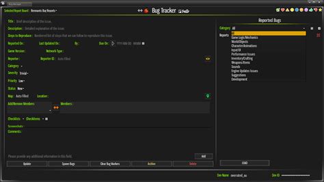 Bug Tracker UE Plugin Immortal Hand Studios