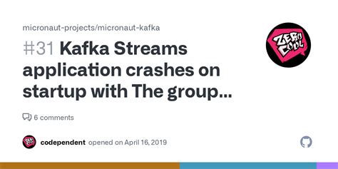 Kafka Streams Application Crashes On Startup With The Group Member S Supported Protocols Are