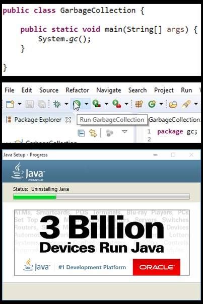 how to run garbage collection in java r programmerhumor