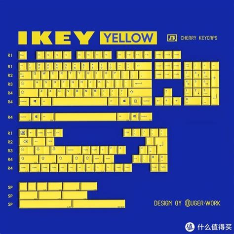 每日一键丨宜家？jtk Ikey 黄蓝键帽 宜家 键帽 蓝色 新浪新闻