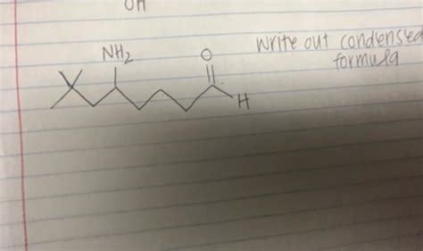 Solved Jrite Out Condensed Formula