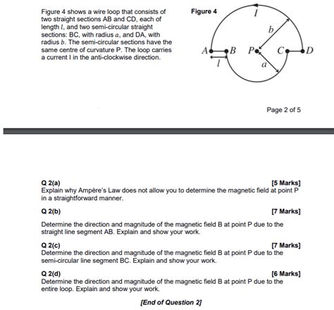 Solved Figure B Figure Shows A Wire Loop That Consists Chegg